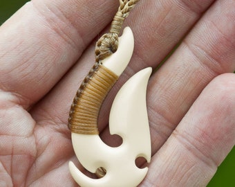 Engraved Maori Unity Twist Bone Carving Pendant From New Zealand - Etsy