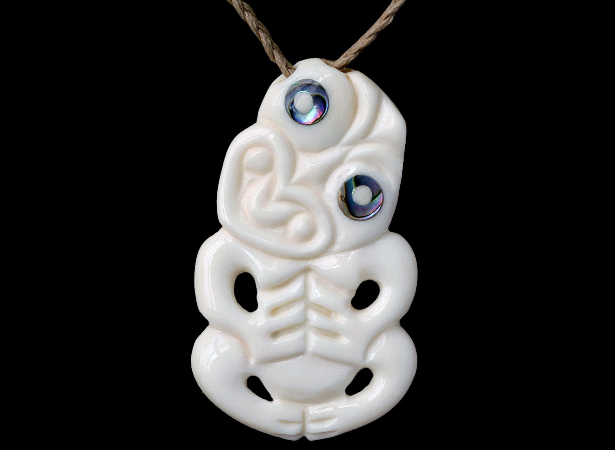 Traditional Maori Style Carved Bone Tiki Pendant From From New - Etsy ...