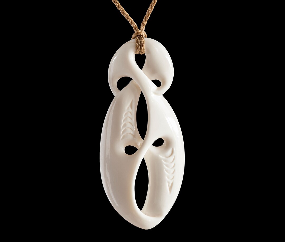Large Māori Unity Twist Bone Carving Pendant From New Zealand - Etsy
