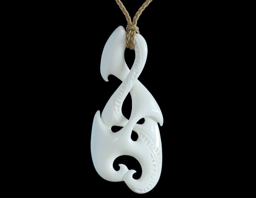 Large Maori Unity Twist Bone Carving Pendant From New Zealand - Etsy