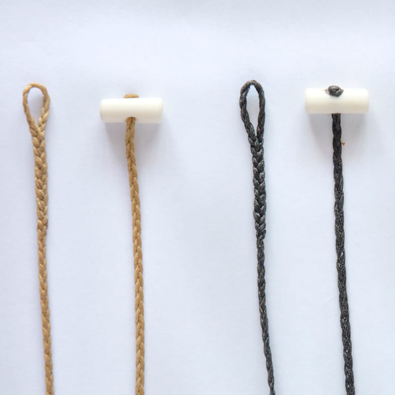 X2 Plaited Cords With Bone Toggles - Etsy