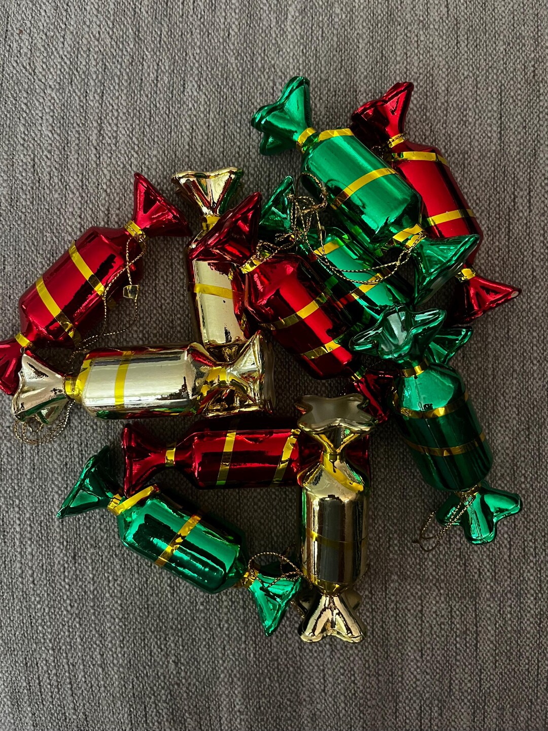 Set of 11 Plastic Vintage Christmas Candy Ornaments - Etsy