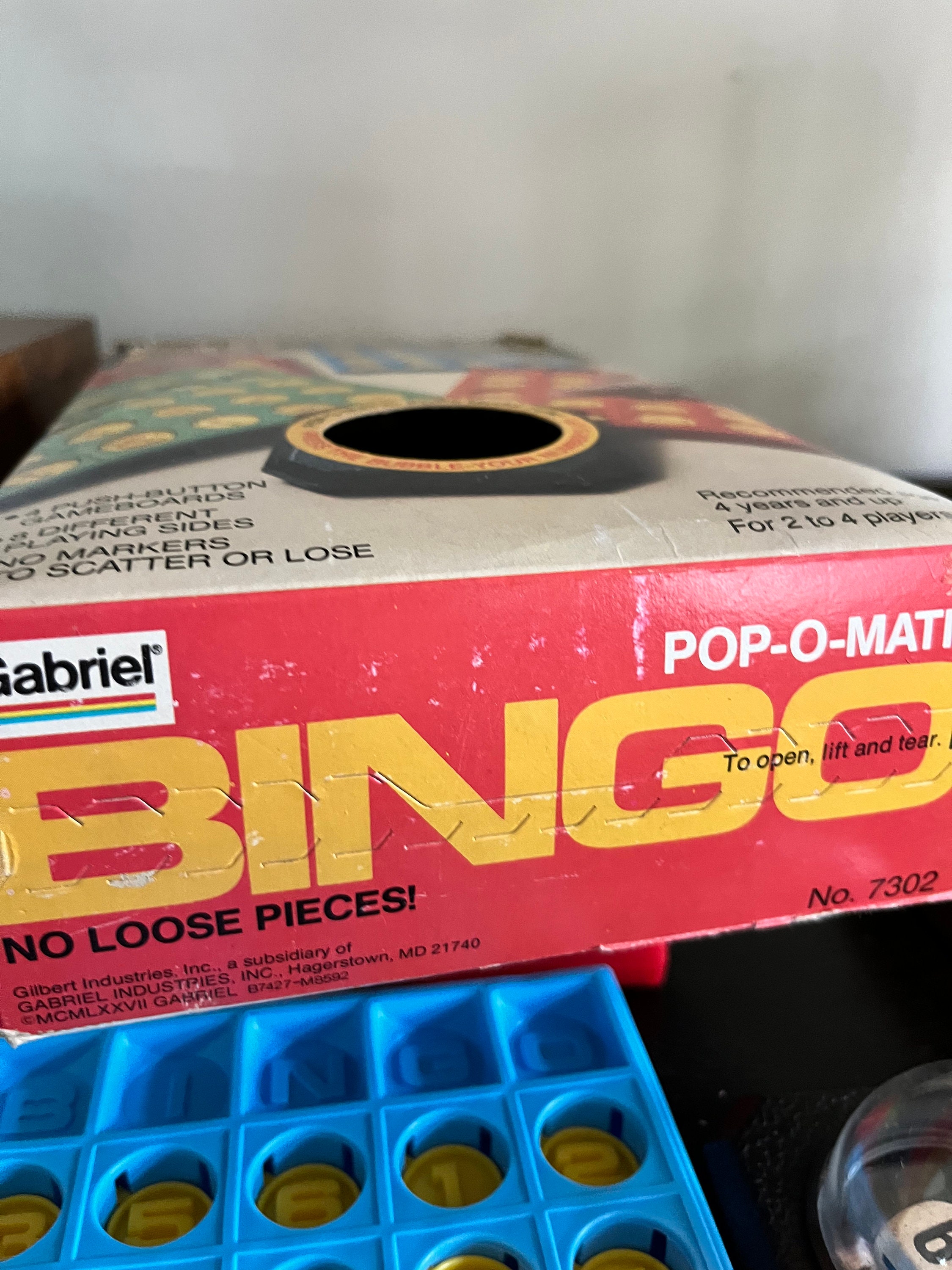 Vintage Gabriel BINGO Pop-o-matic - Etsy