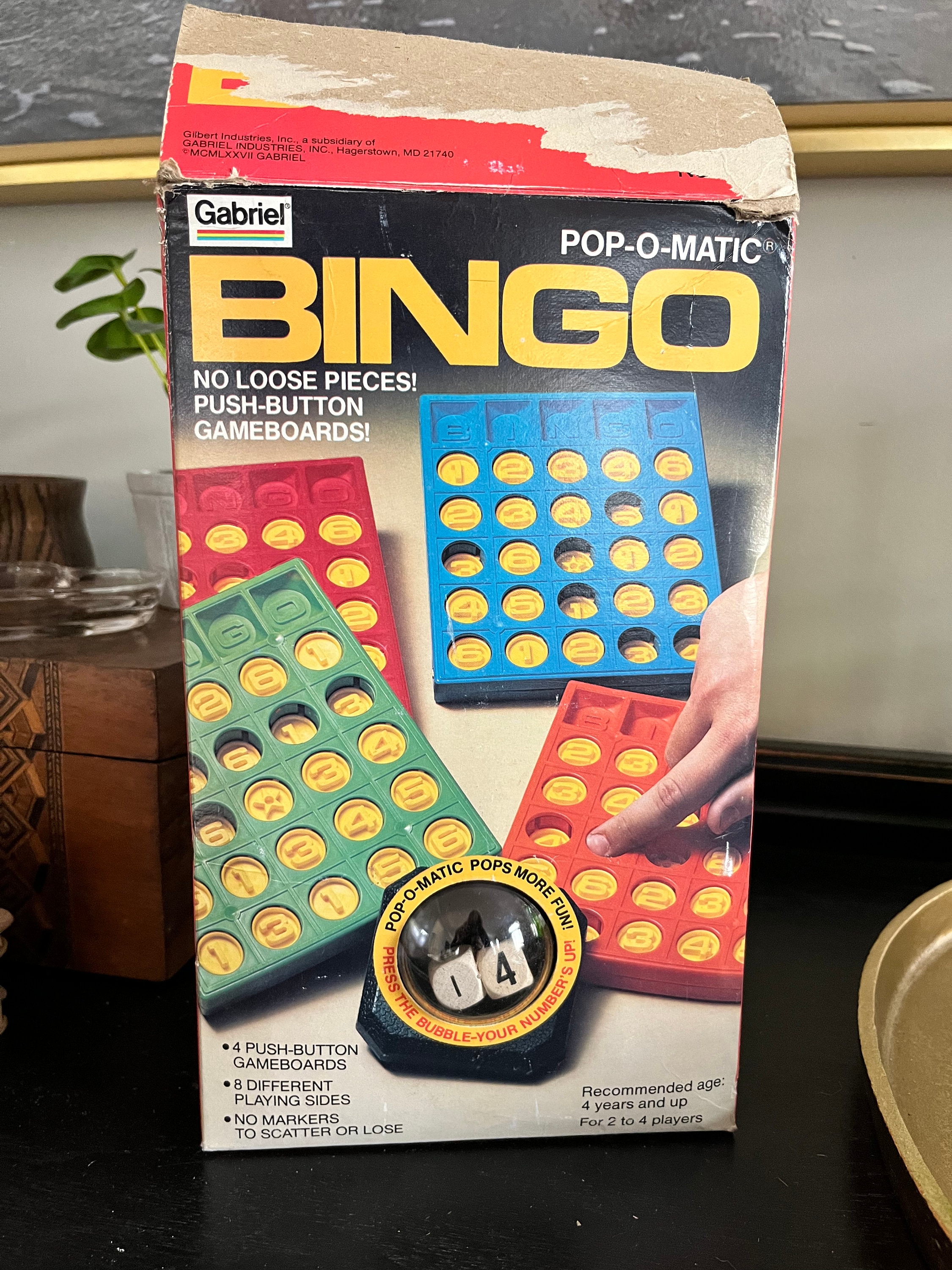 Vintage Gabriel BINGO Pop-o-matic - Etsy