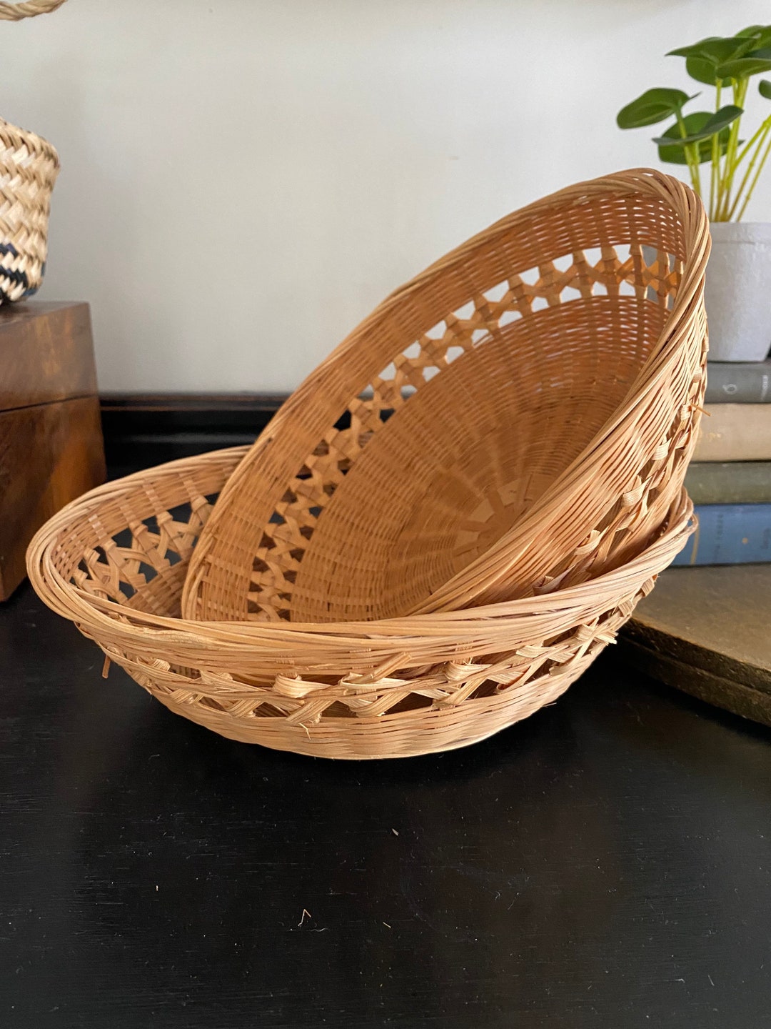 2 Vintage Bread Baskets - Etsy