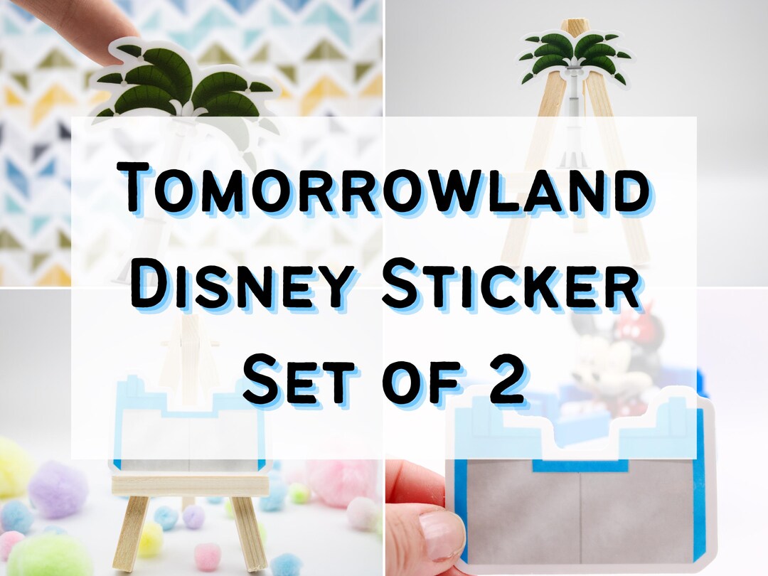 Tomorrowland Disney Sticker Set of 2 | Peoplemover Sticker and Metal ...