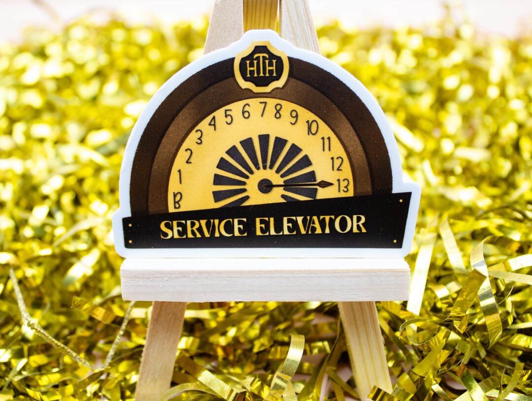 Tower of Terror Service Elevator Sticker | Hollywood Studios Sticker ...