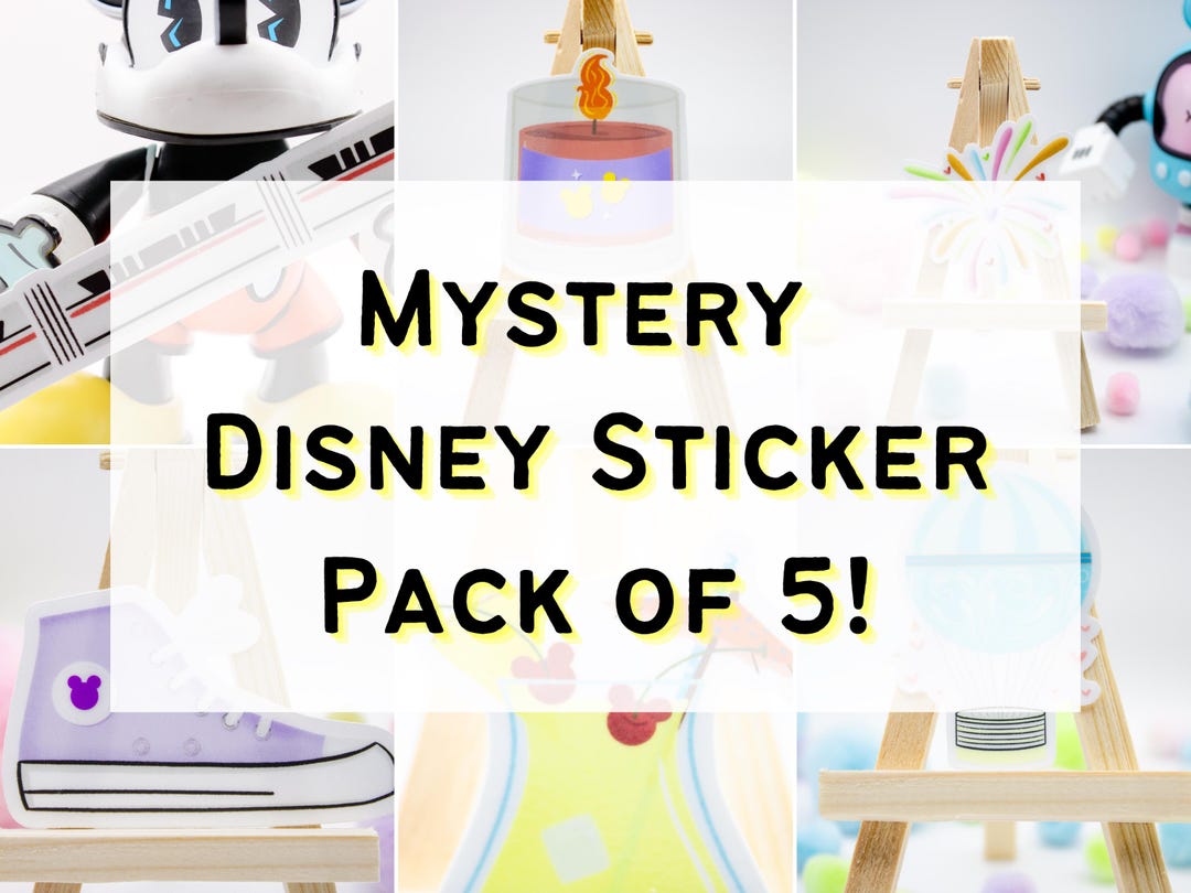 Blind Bag of 5 Disney Stickers | Disney Sticker Mystery Pack | Disney Parks Stickers Surprise ...