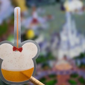 Minnie Mouse Caramel Apple Disney Stickers | Disney Snack Sticker ...