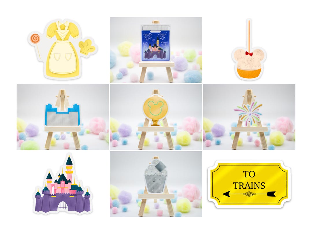Magic Kingdom Disney Sticker Set Bundle of Main Street USA, Snacks ...