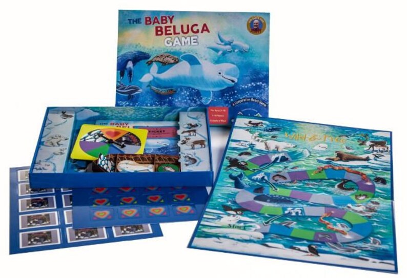 The Baby Beluga Game a Cooperative Board Game for Kids Ages - Etsy