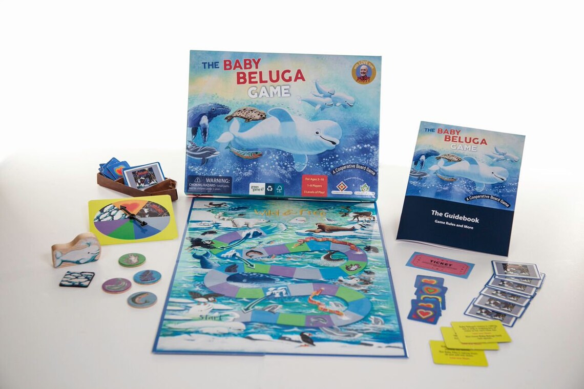 The Baby Beluga Game a Cooperative Board Game for Kids Ages | Etsy