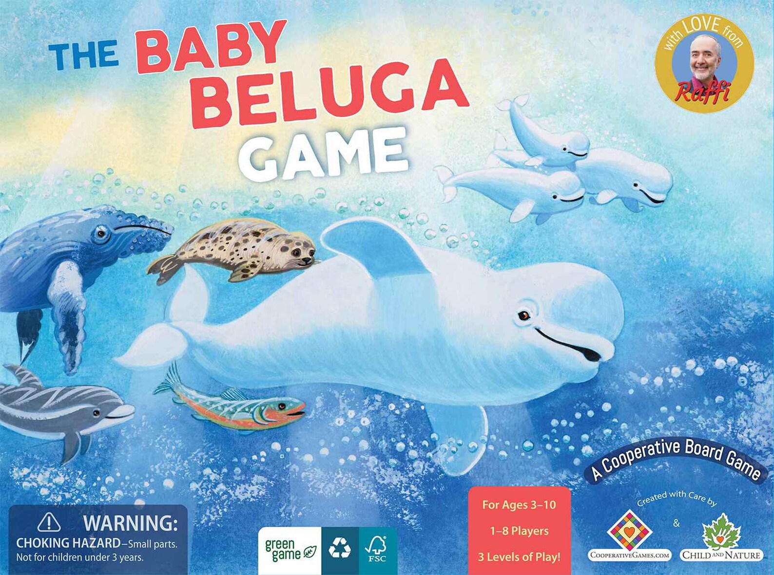 The Baby Beluga Game a Cooperative Board Game for Kids Ages - Etsy
