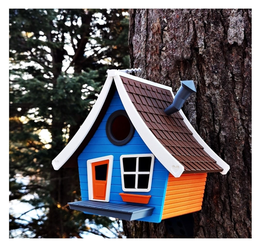 Cartoon Birdhouse Retro Tooned - Etsy