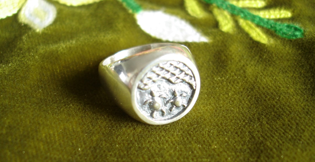 Hawaiian Turtles and Waves Signet Ring 925 Sterling Silver - Etsy