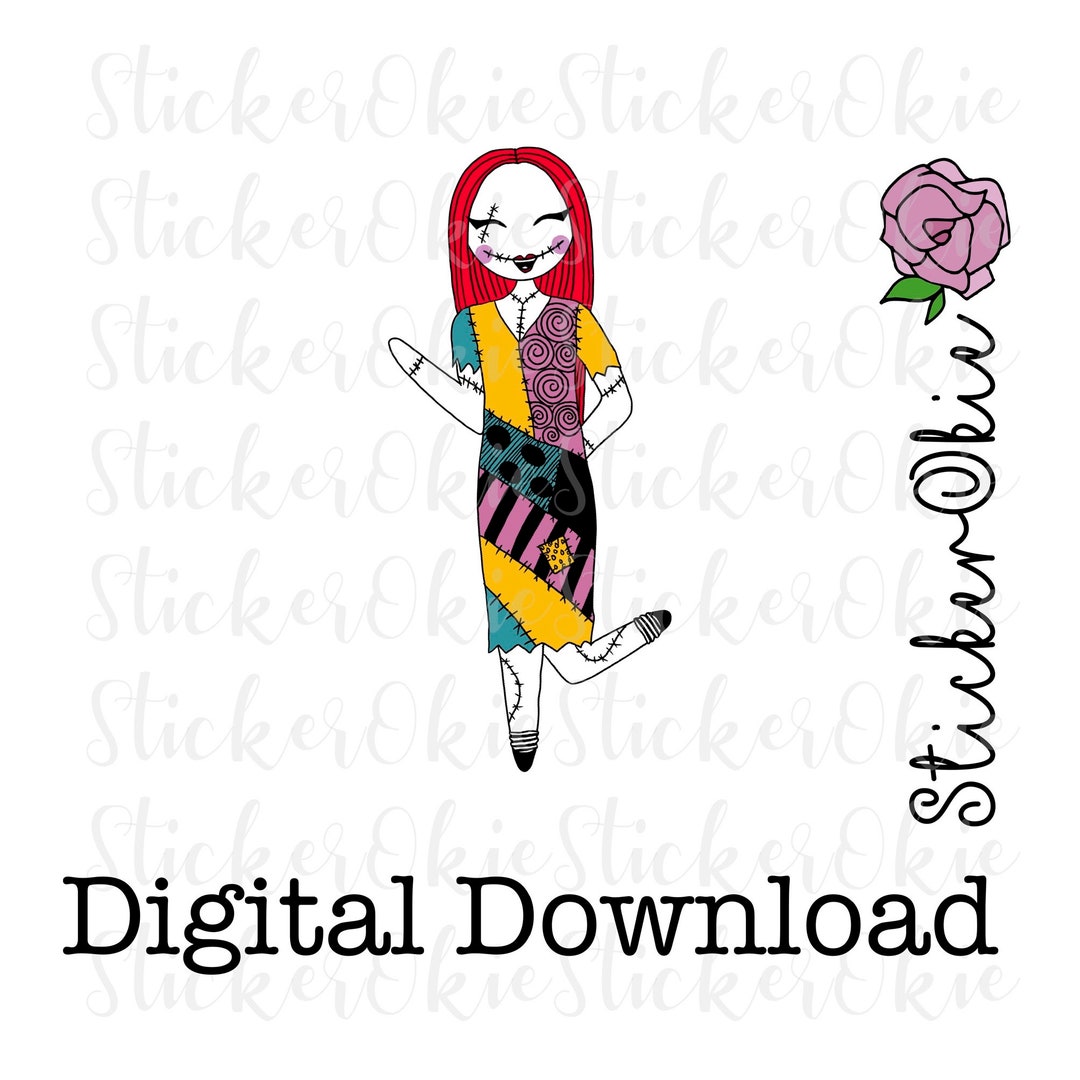 Sally NBC DIGITAL DOWNLOAD Hand Drawn - Etsy Canada