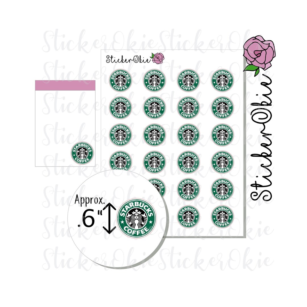 F021 Starbucks Logo Planner Sticker - Etsy