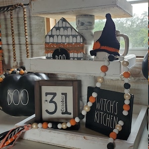 Rae Dunn Inspired Halloween *BOO* Wooden House Sign - Etsy