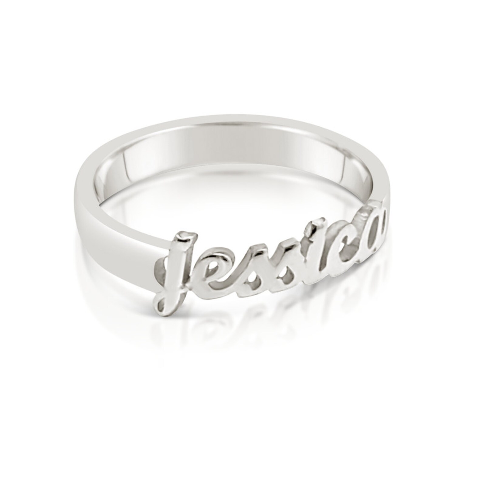 Tiny Name Ring Custom Made Ring With Any Name You Wish 925 - Etsy
