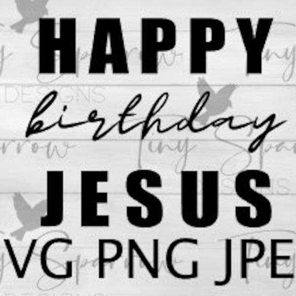 Jesus Birthday Svg - Etsy