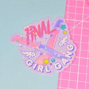 Final Girl Gang Holographic Sticker - Etsy