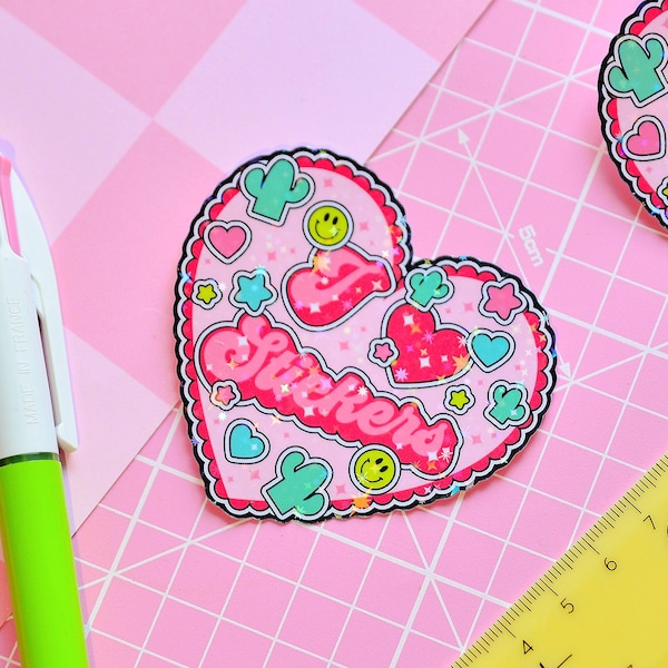 Love Heart Stickers - Etsy
