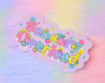 Sensory Overload, Self Care Holographic Sticker - Etsy