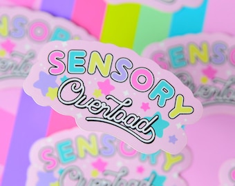Sensory Overload, Self Care Holographic Sticker - Etsy