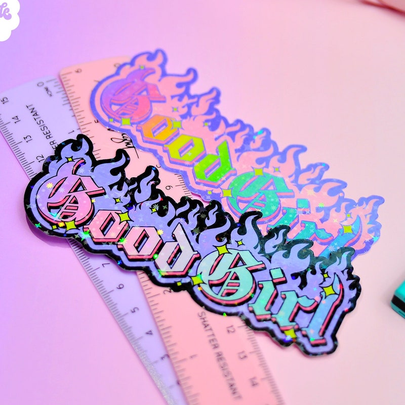 Glitter Girl Stickers - Etsy UK