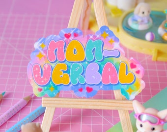 Give Me a Sec Going Non Verbal Sticker - Etsy