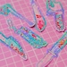 Mini Pastel Horror Weapons Holographic Sticker Pack - Etsy