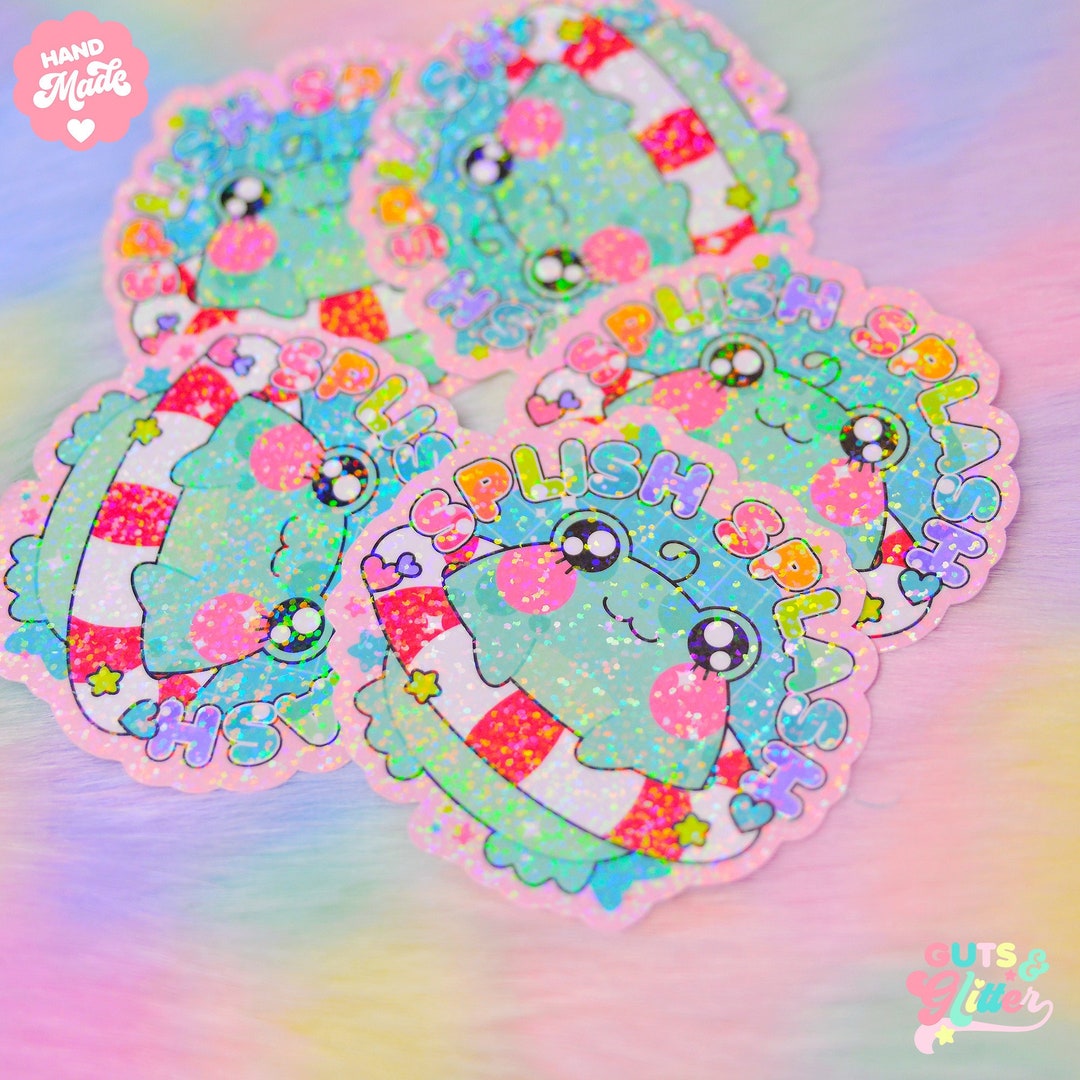 Splish Splash Froggy Frog Holographic Sticker - Etsy