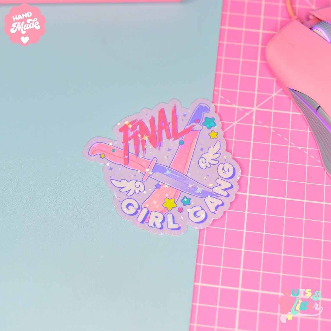 Final Girl Gang Holographic Sticker - Etsy
