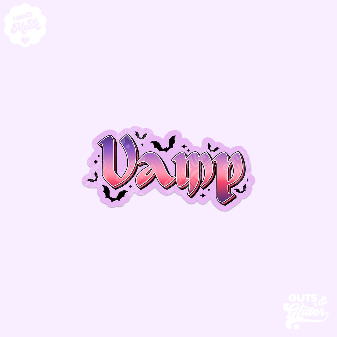 Vamp Holographic Sticker Smaller Size - Etsy