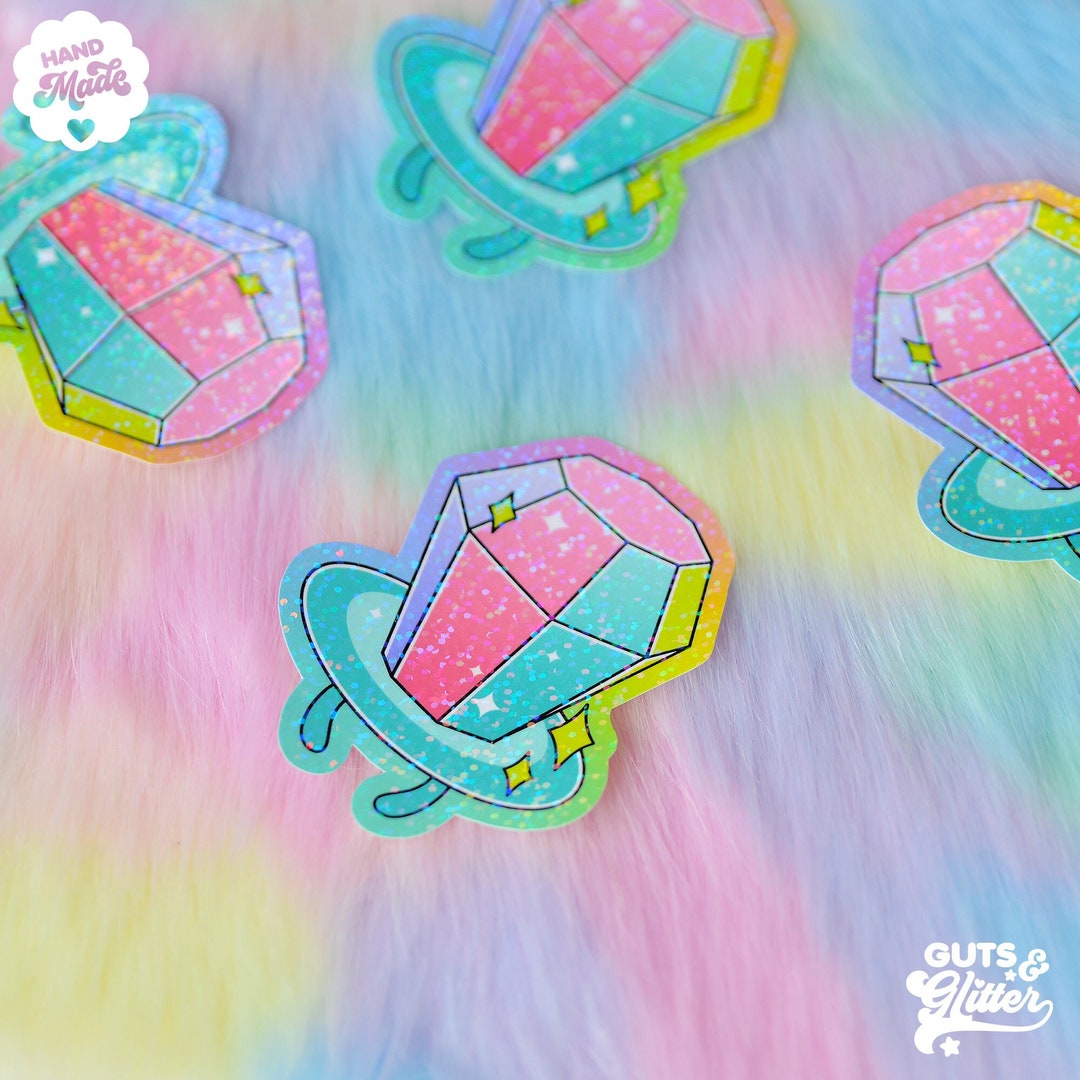 Ring Pop Holographic Sticker - Etsy