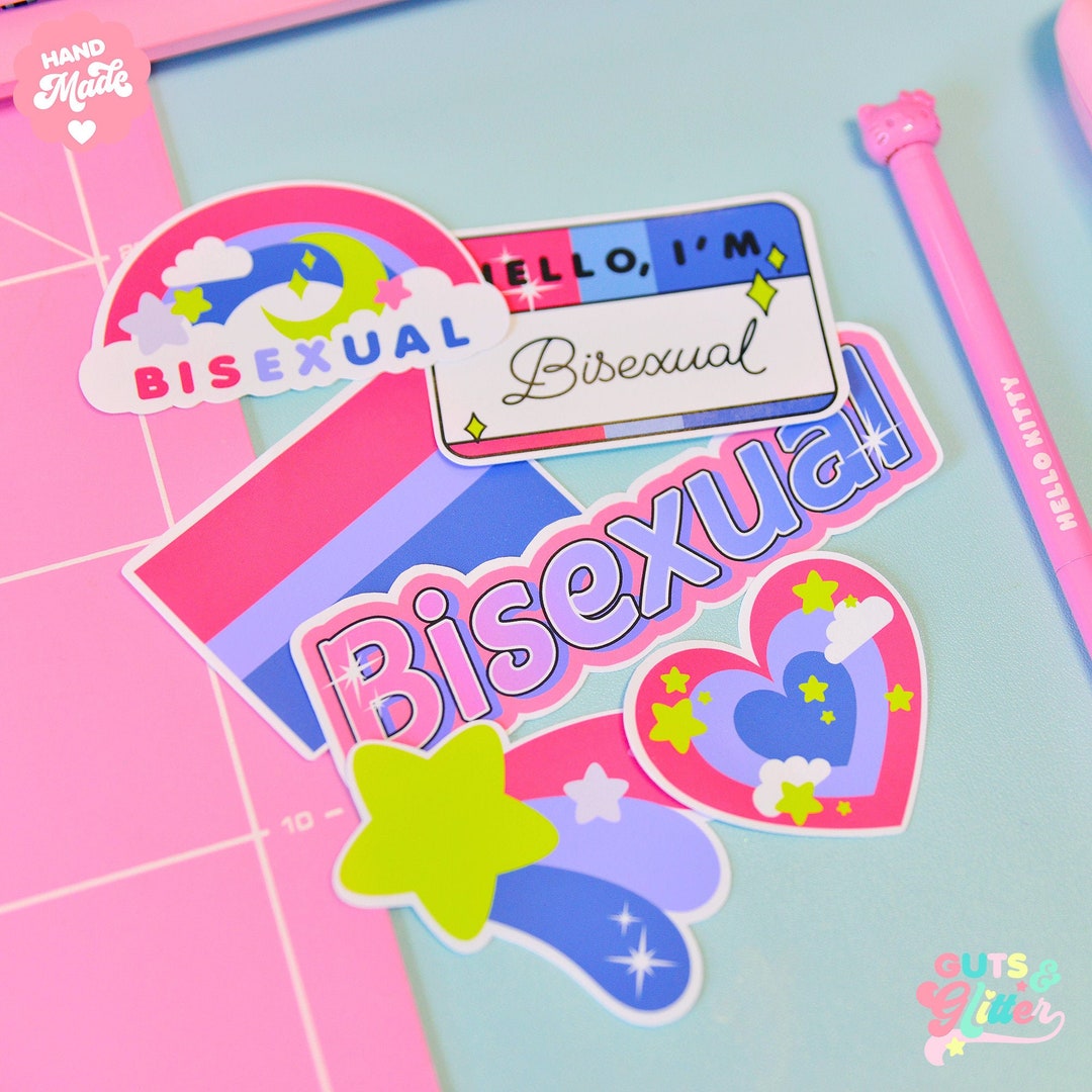 Bisexual Kawaii Sticker Pack - Etsy