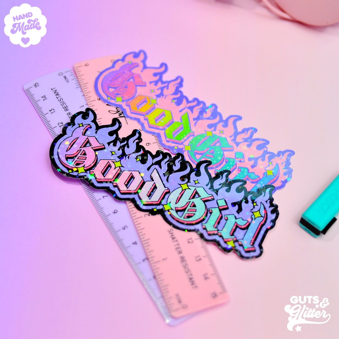 Good Girl Holographic Sticker - Etsy