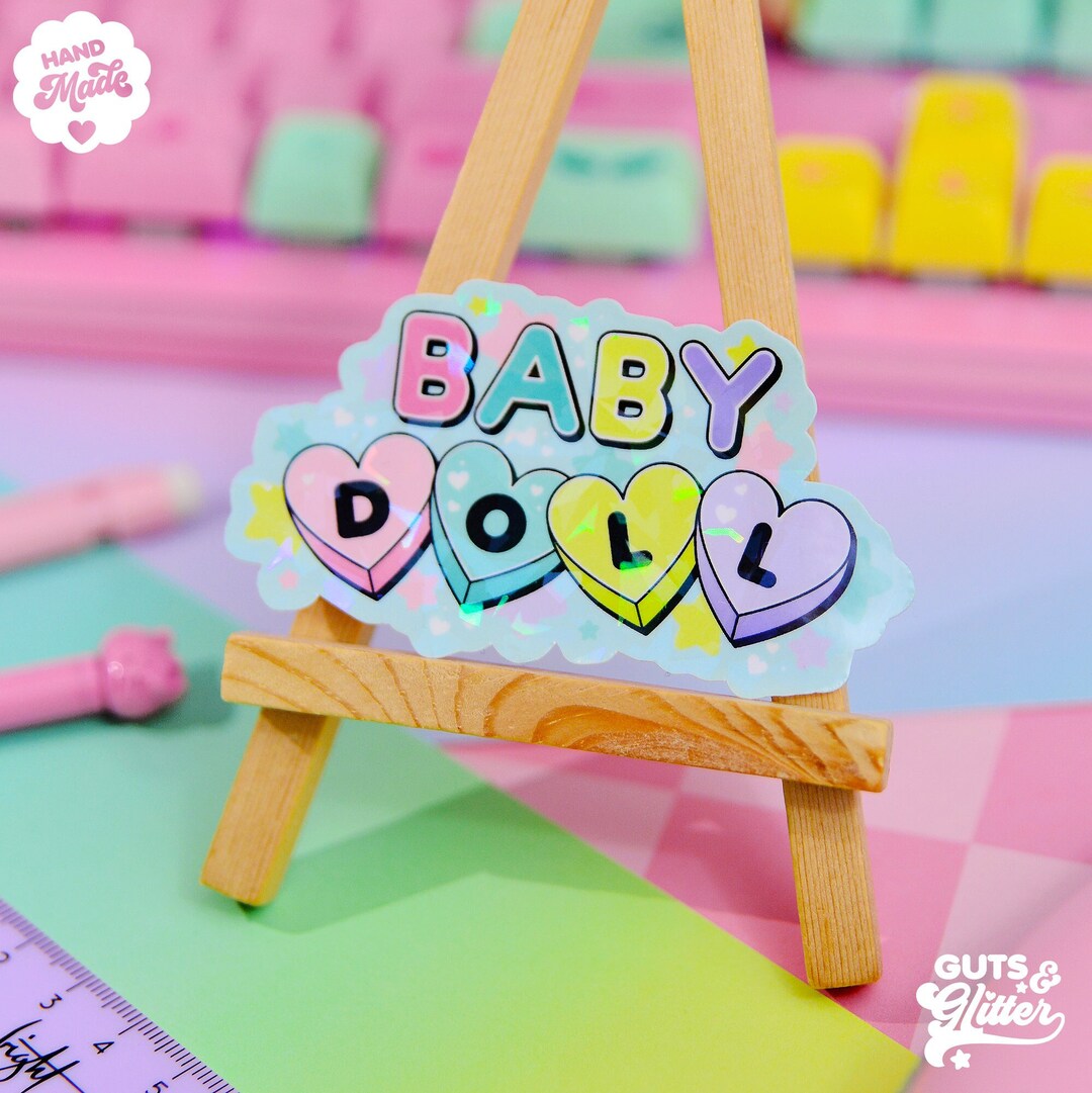 Baby Doll DDLG Holographic Sticker - Etsy