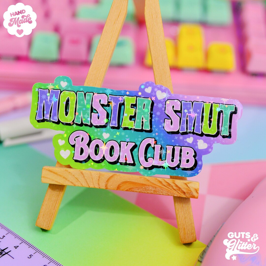 Monster Smut Book Club Holographic Sticker - Etsy