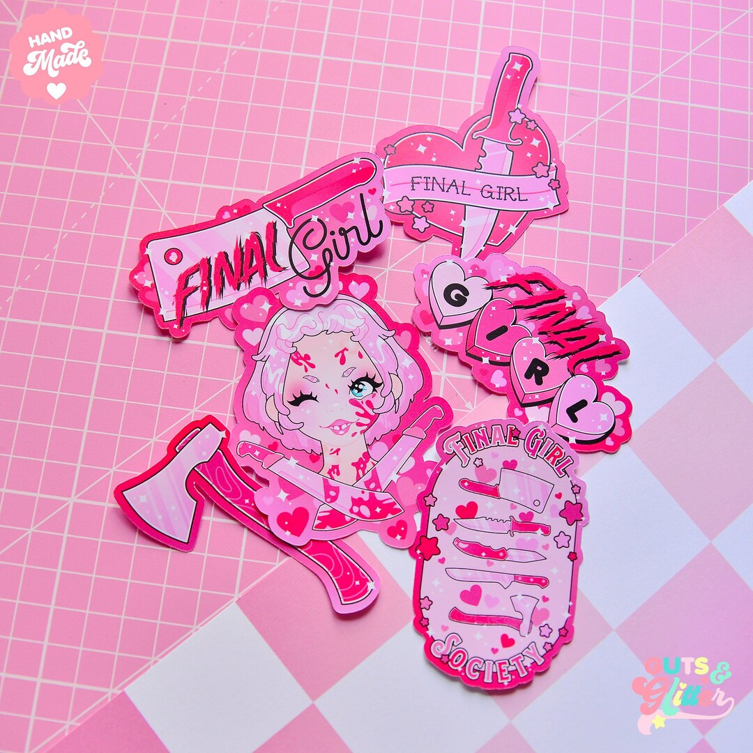 Final Girl Creepy Cute Pastel Horror Sticker Pack - Etsy