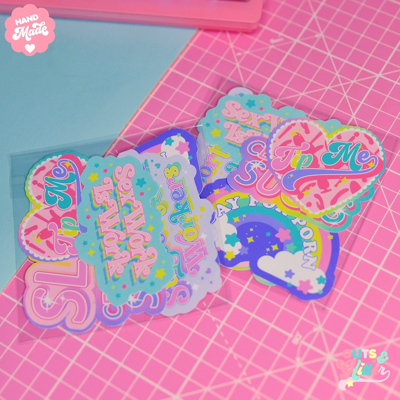 Cute Sex Work Sticker Pack Etsy