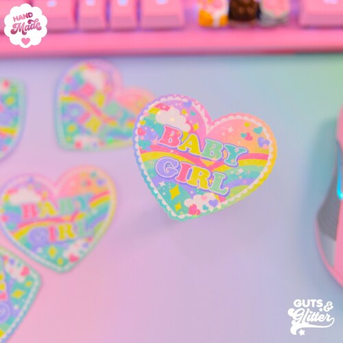 Cry Baby 3.0 Heart Fetish Holographic Sticker - Etsy