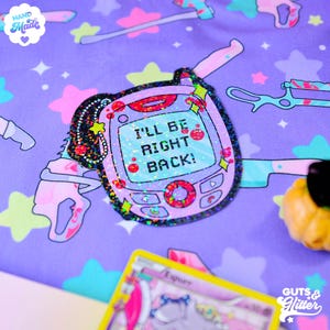 I'll Be Right Back, Horror Halloween Y2K Holographic Sticker - Etsy