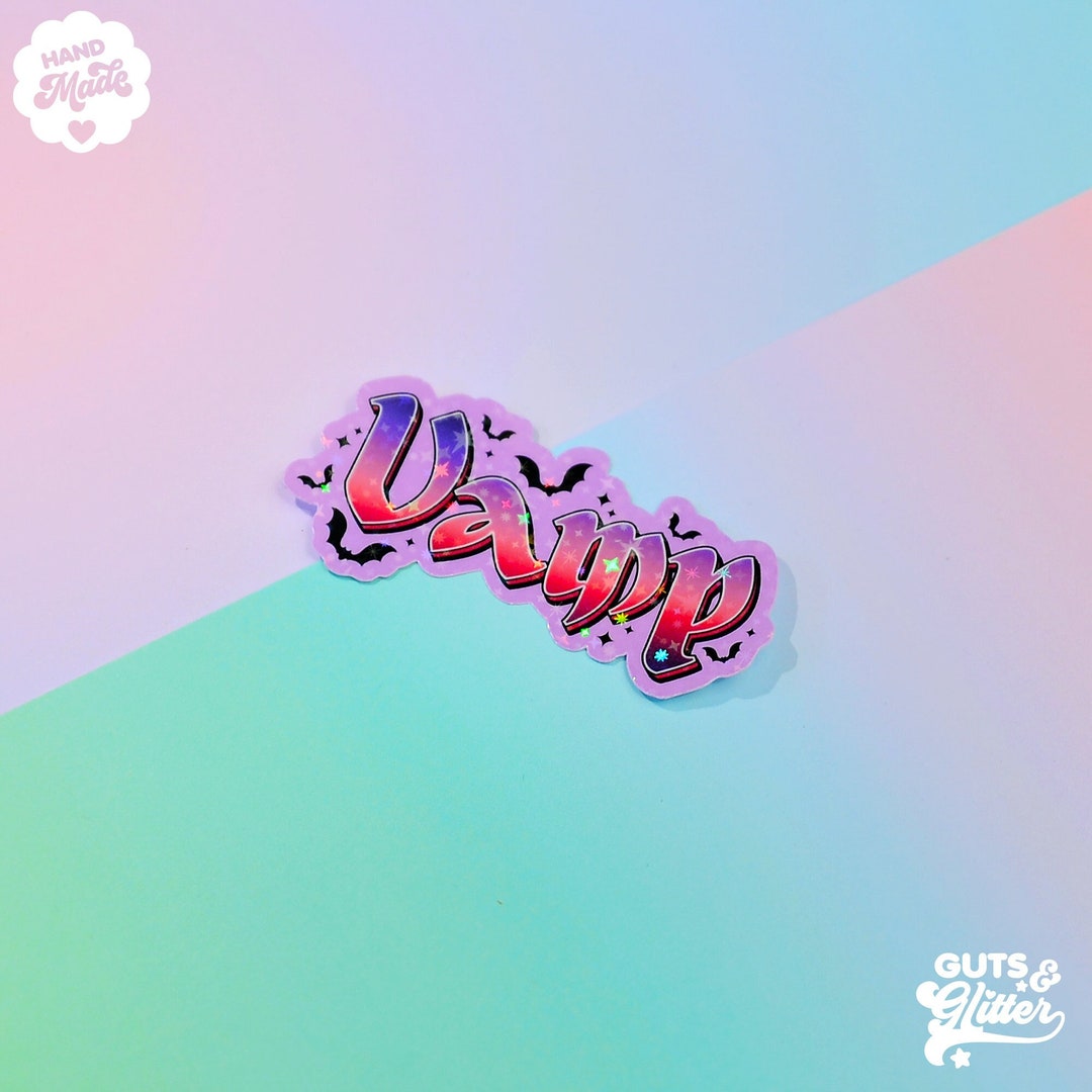 Vamp Holographic Sticker - Smaller Size - Etsy