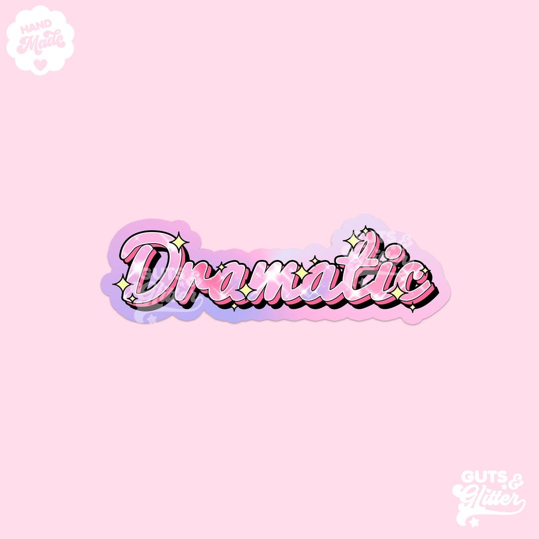 Dramatic Holographic Sticker - Etsy