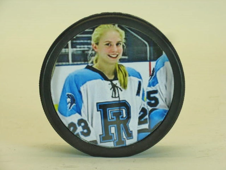 Hockey Puck Photo Frame FREE SHIPPING in US | Etsy
