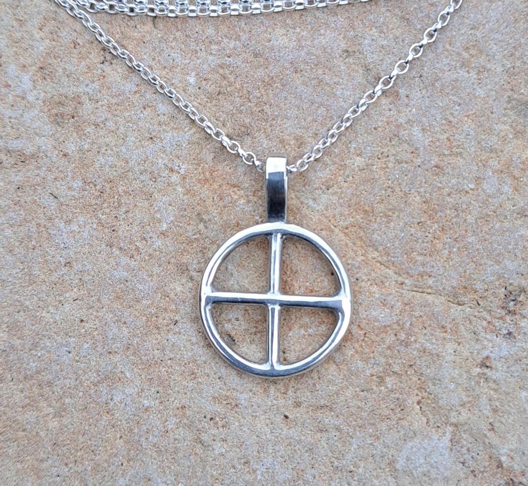 Handmade Sterling Silver Solar Cross - Etsy
