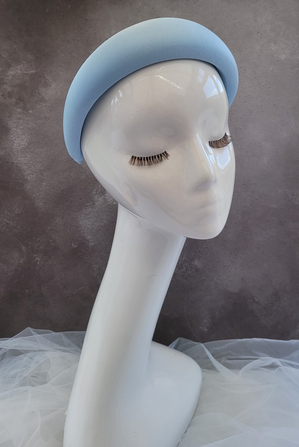 Baby Blue Satin Square Padded Headband Alice Band Hair Band 4 | Etsy UK