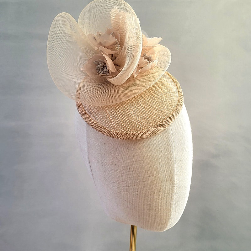Beige Fascinator Hat - Etsy