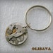 Watch Movement Steampunk Keyring , Steampunk Keychain , Clockwork ...